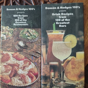 Vintage Benson & Hedges Recipe Book Set - Etsy