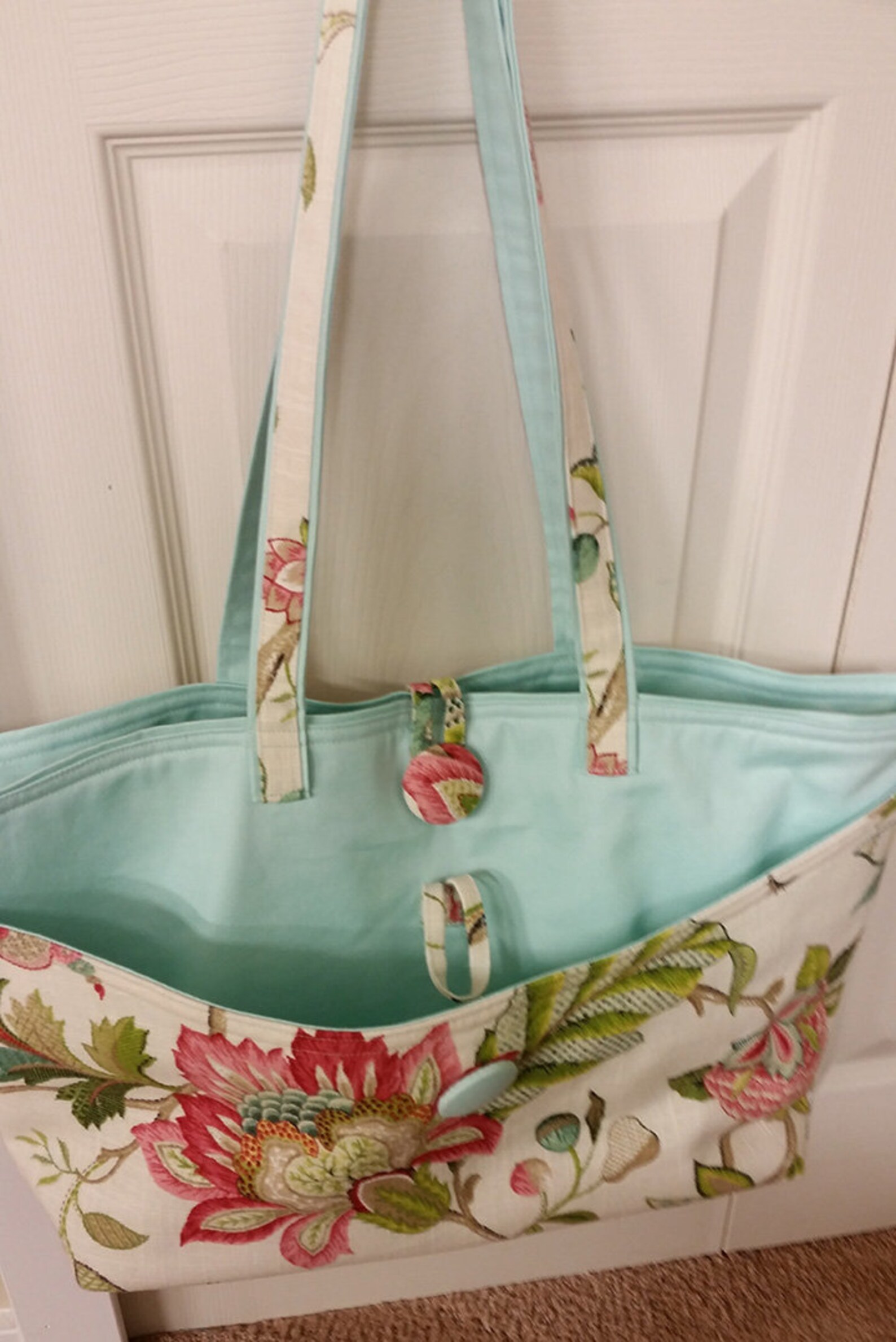 Pretty Handmade Tote Bag or Big Purse - Etsy