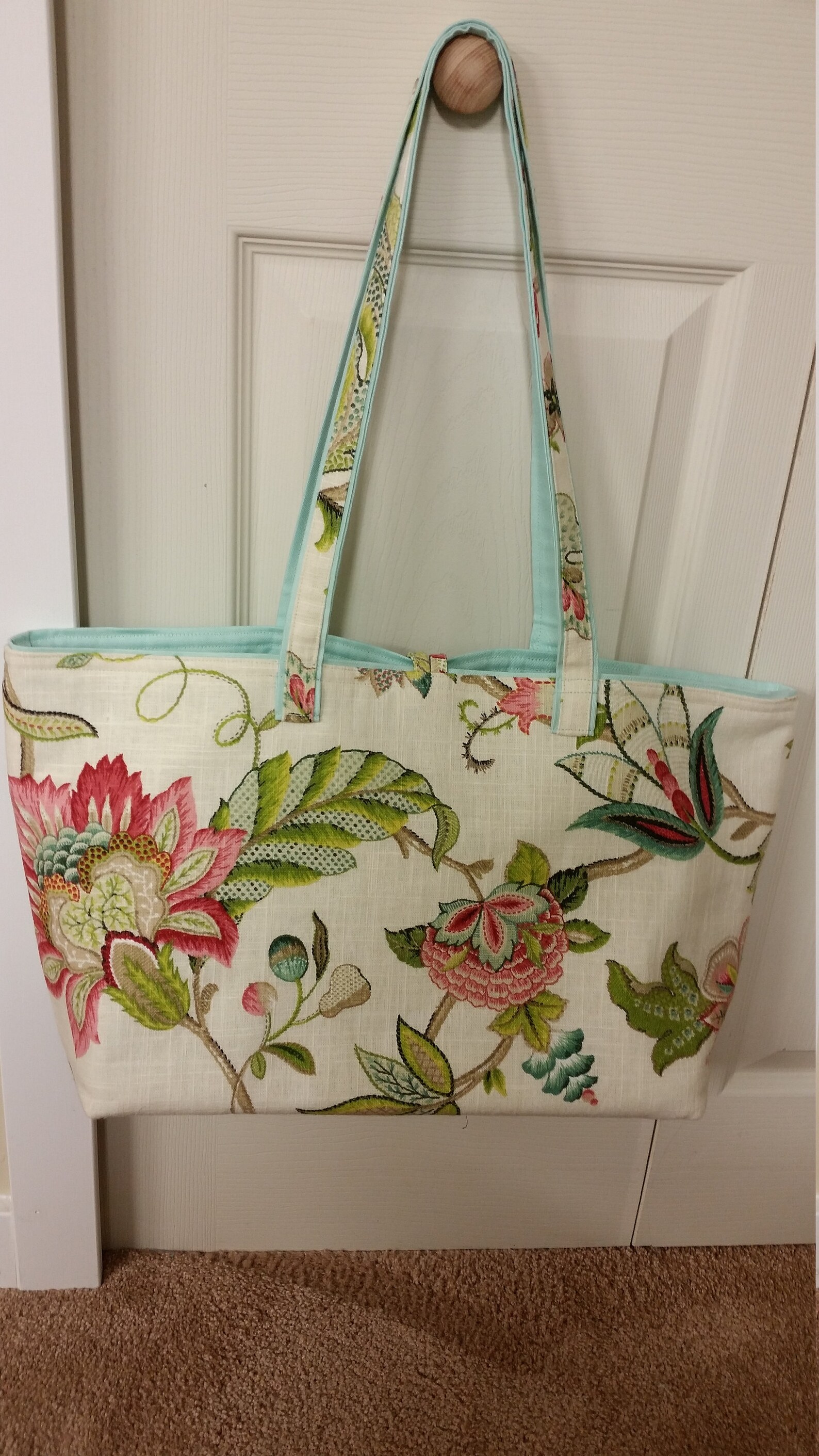 Pretty Handmade Tote Bag or Big Purse - Etsy