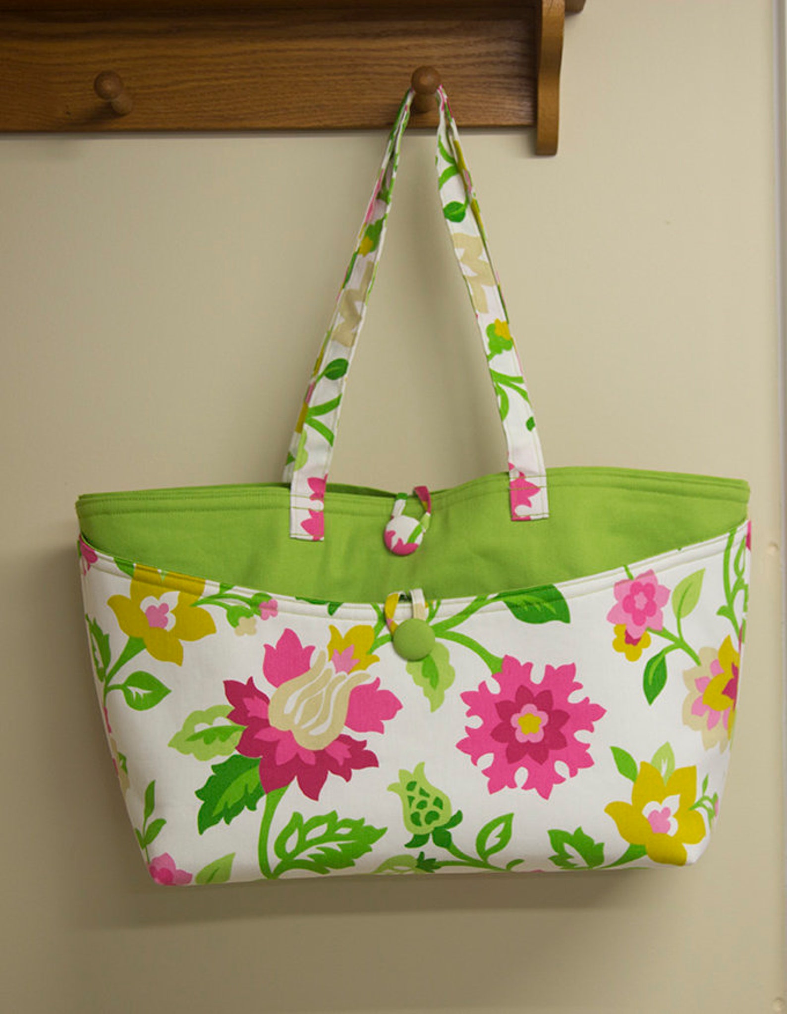 Pretty Handmade Tote Bag or Big Purse - Etsy