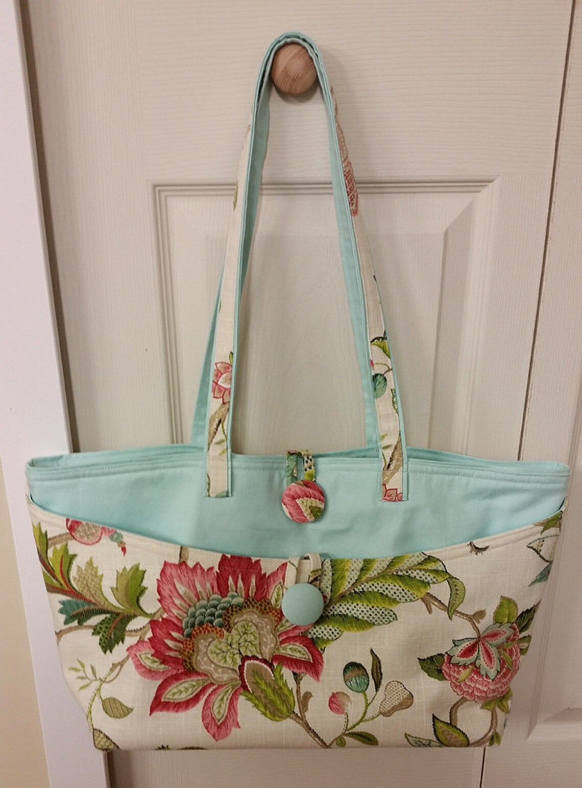 Pretty Handmade Tote Bag or Big Purse - Etsy