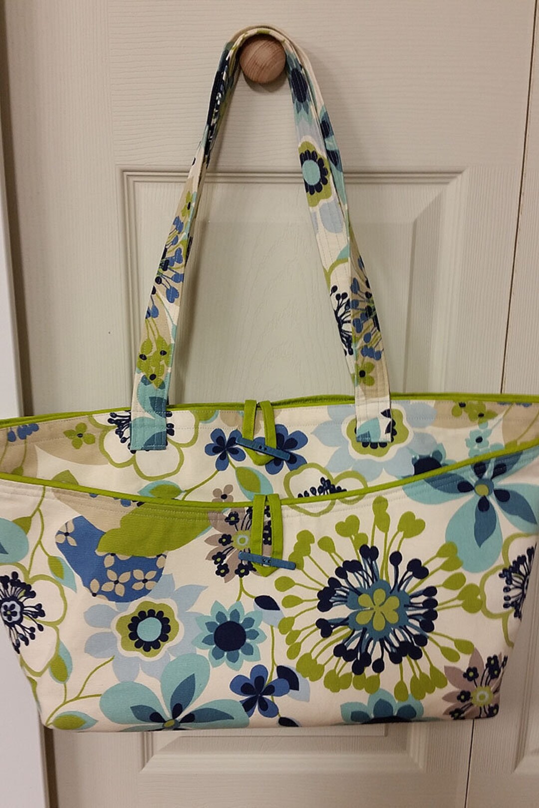 Pretty Handmade Tote Bag or Big Purse - Etsy