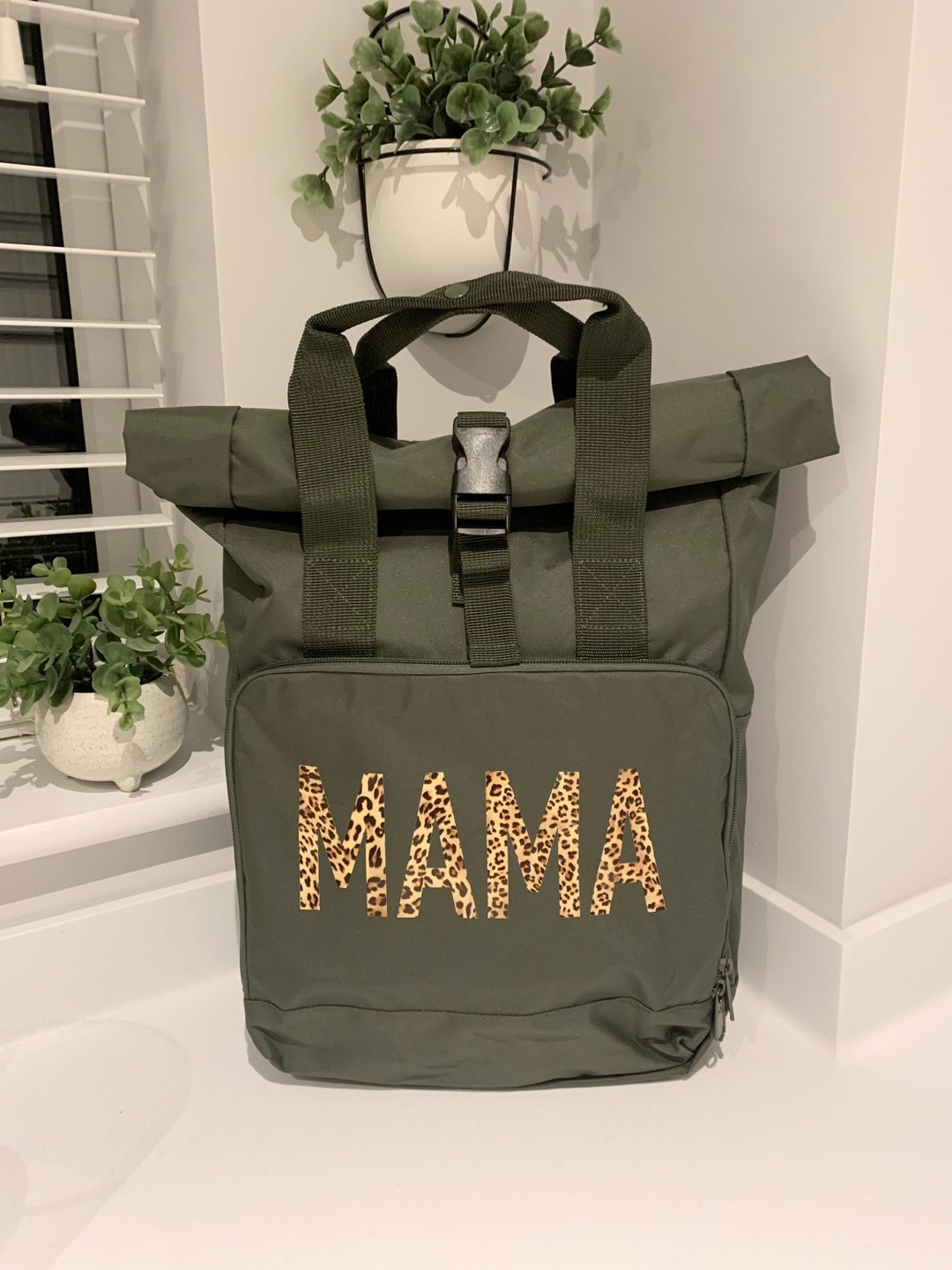 Personalised Mama Bag Mum Bag Backpack Rucksack Mummy Baby Bag Day Bag ...