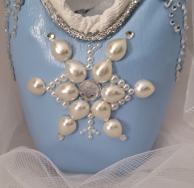 Snow Queen, Land of Snow. Nutcracker Ballet Decorated Pointe Shoe - Etsy