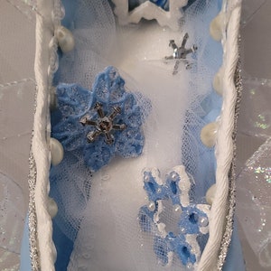 Snow Queen, Land of Snow. Nutcracker Ballet Decorated Pointe Shoe - Etsy