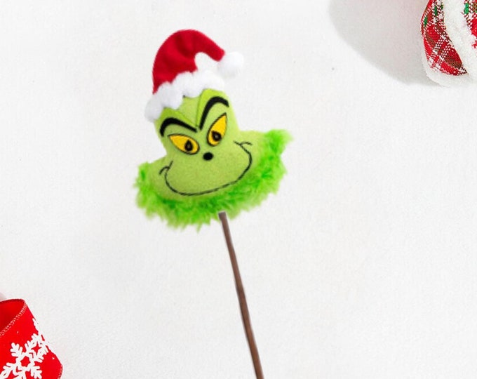 18in Plush Green Monster Head Pick - Etsy