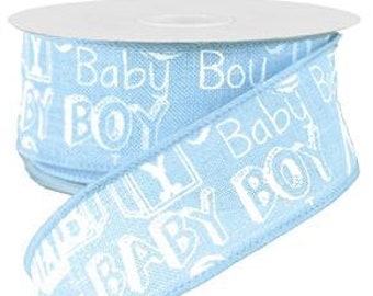 Baby boy ribbon | Etsy