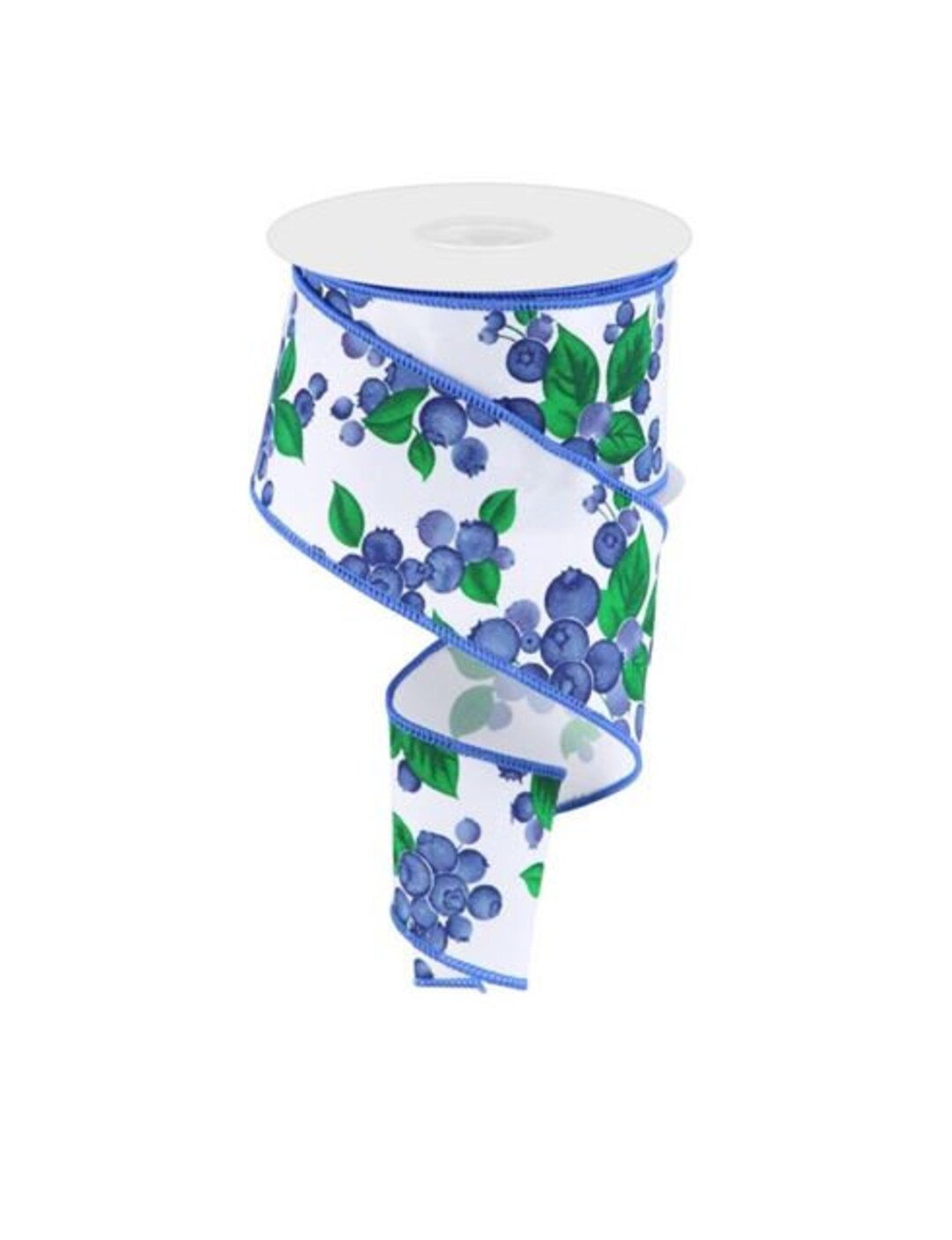 2.5 Blueberry Ribbon: White 10 Yards - Etsy