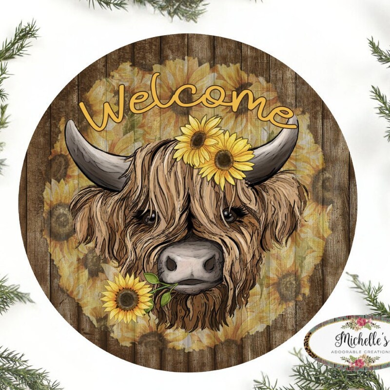Cow Signs for Wreaths - Etsy