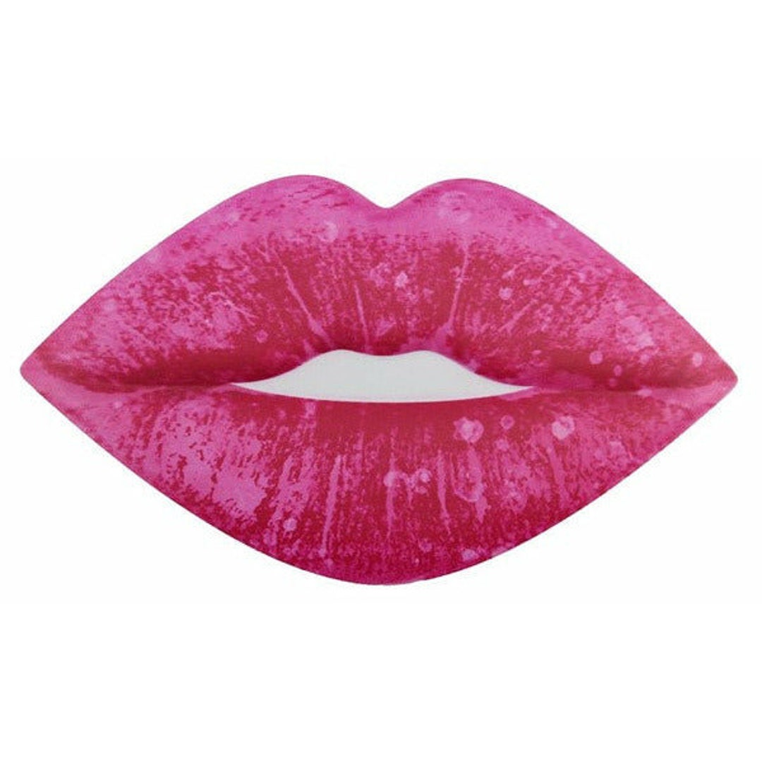 12in Metal Embossed Hanger: Hot Pink Lips - Etsy
