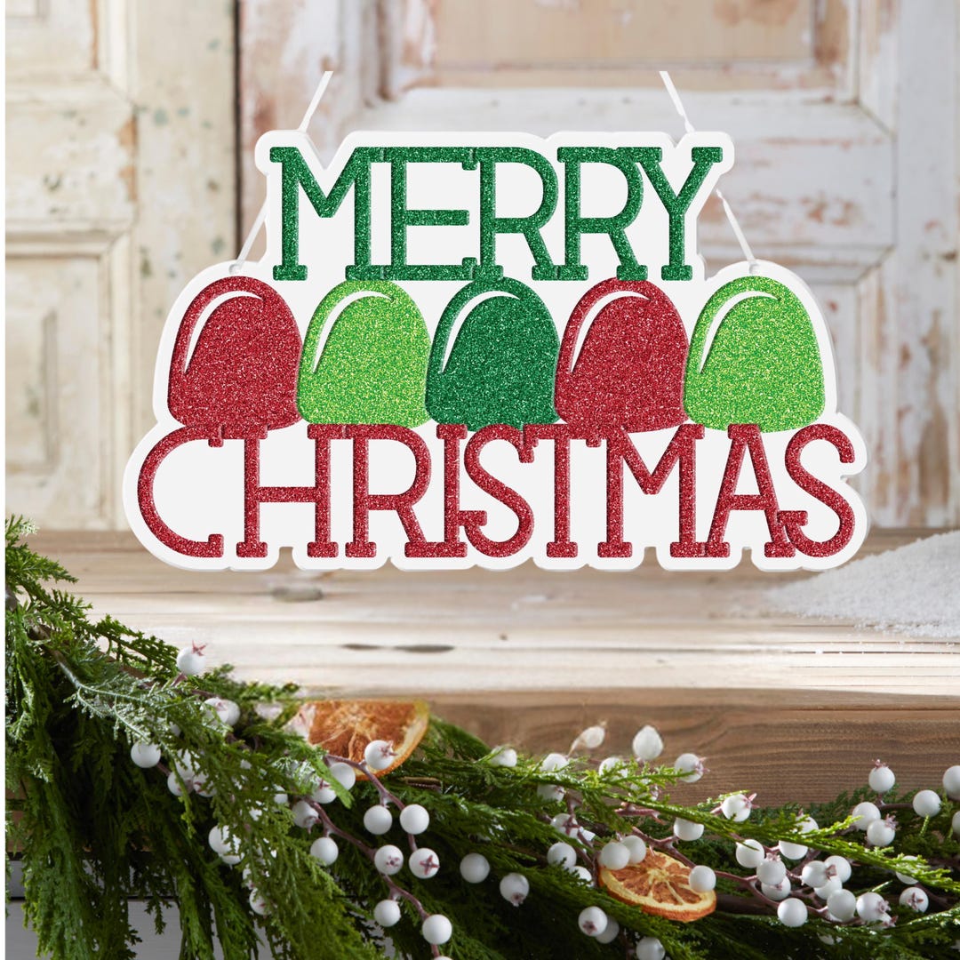 10in Merry Christmas Gumdrop Sign - Etsy
