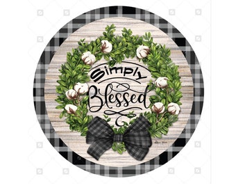 Simply Blessed Wood Sign | Etsy