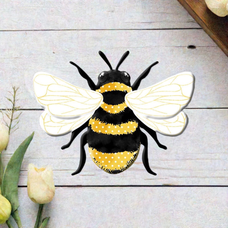 Metal Bee Sign - Etsy