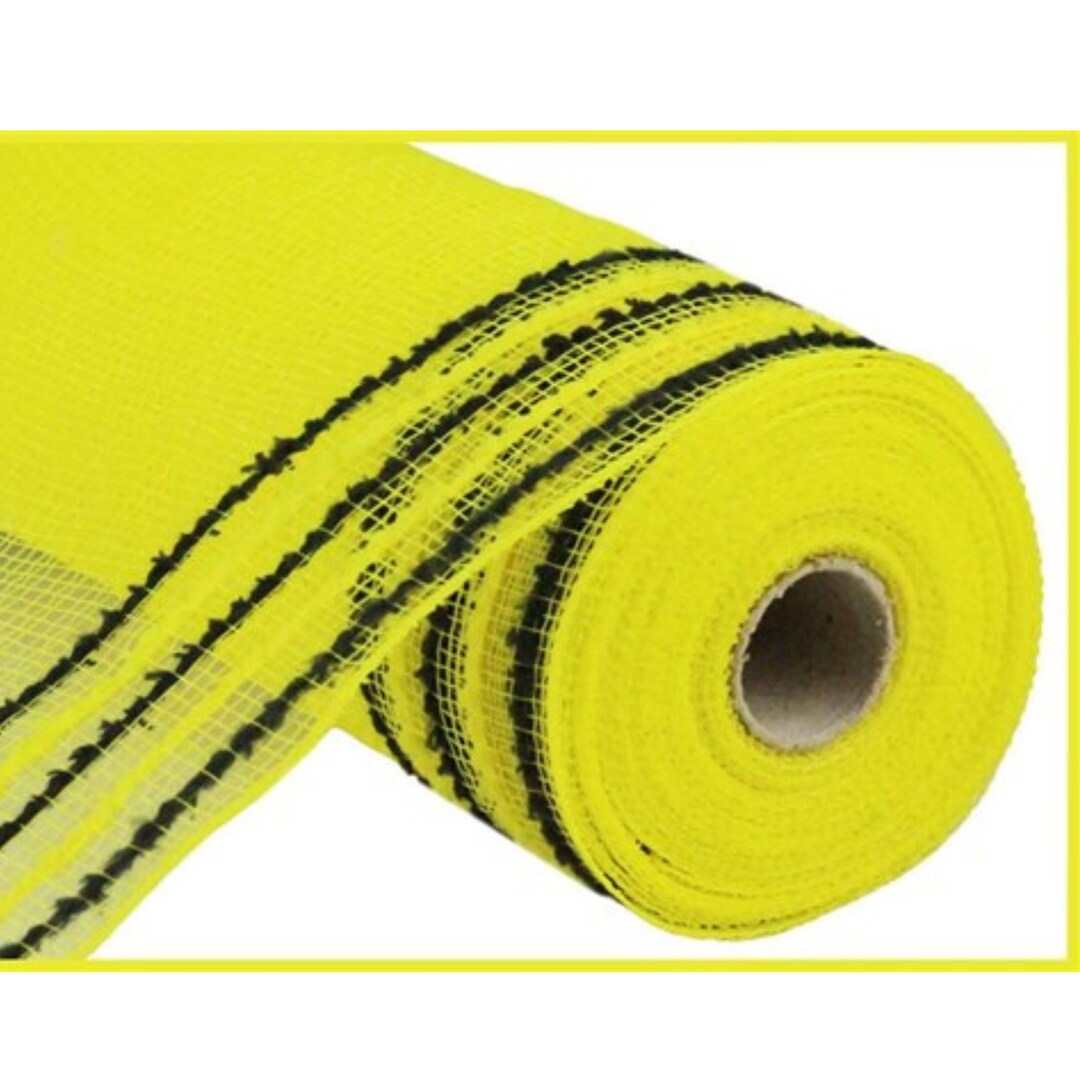 10.25in Drift Border Mesh: Yellow/black (10 Yards) - Etsy