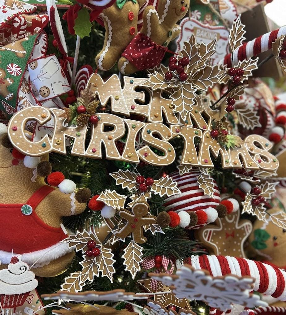 19in Gingerbread Merry Christmas Banner - Etsy