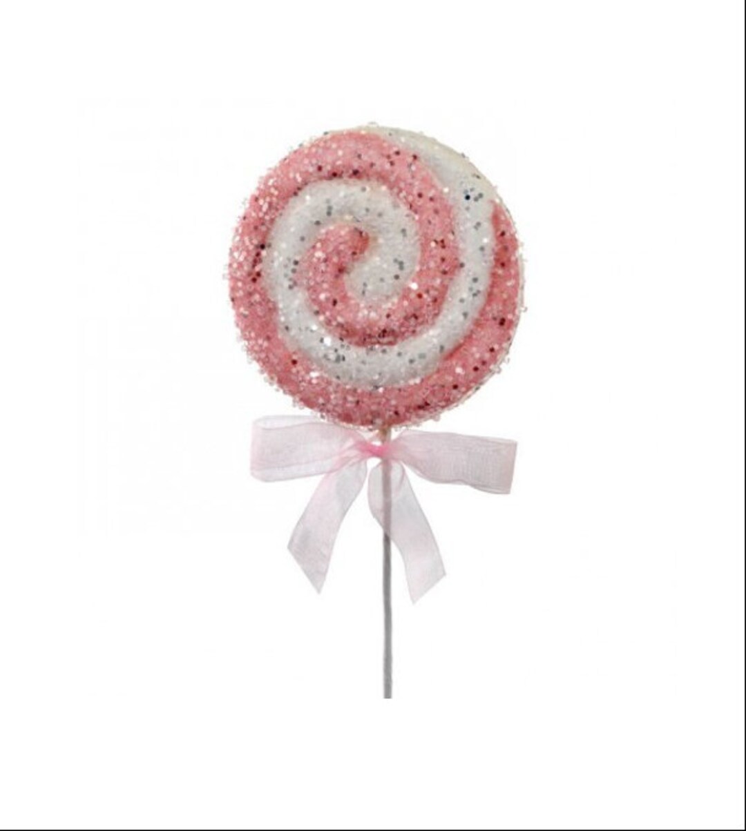 21in Iced Candy Lollipop Pick: Pink - Etsy