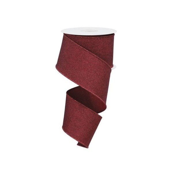 Burgundy Glitter Ribbon - Etsy