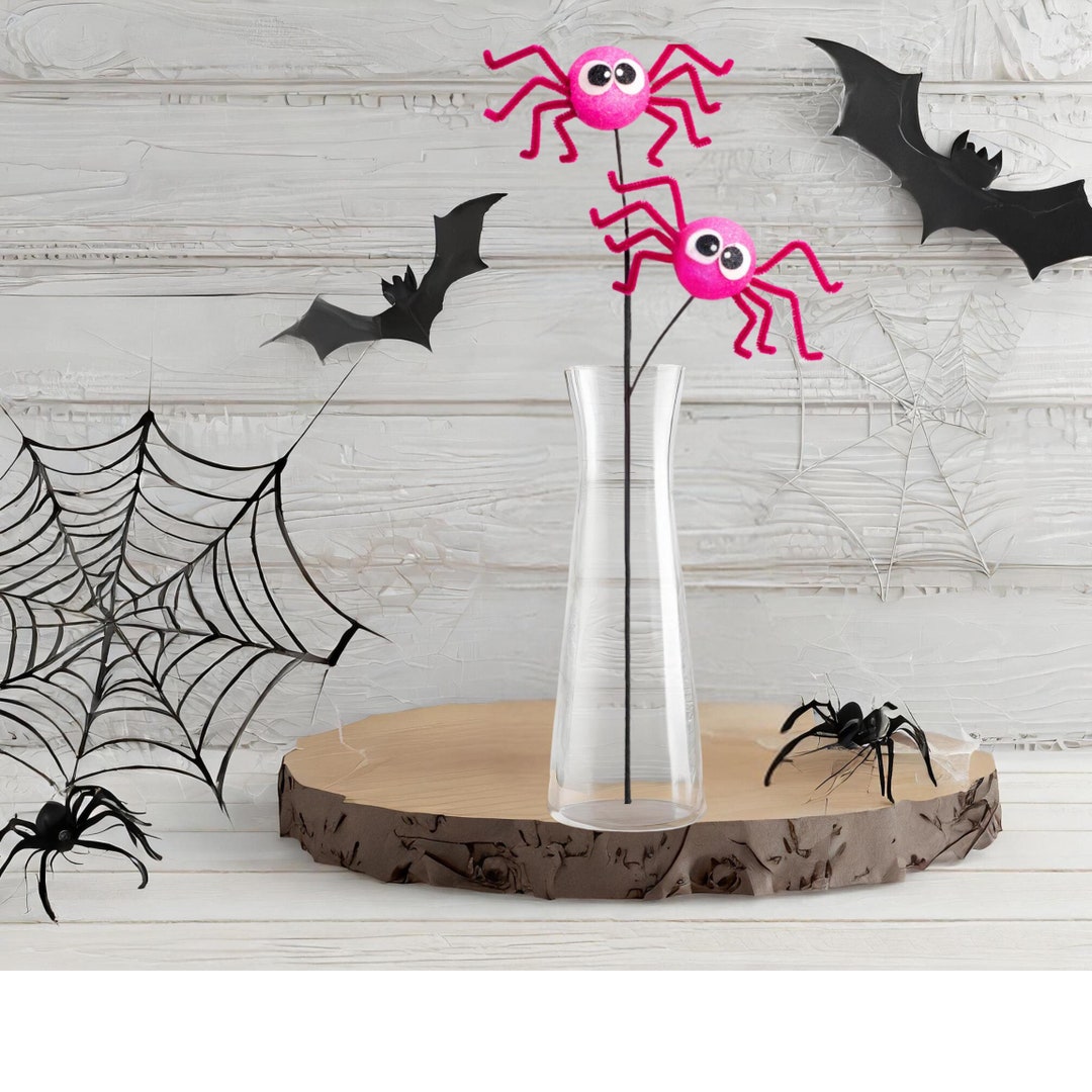 21" Silly Spider Spray: Pink - Etsy
