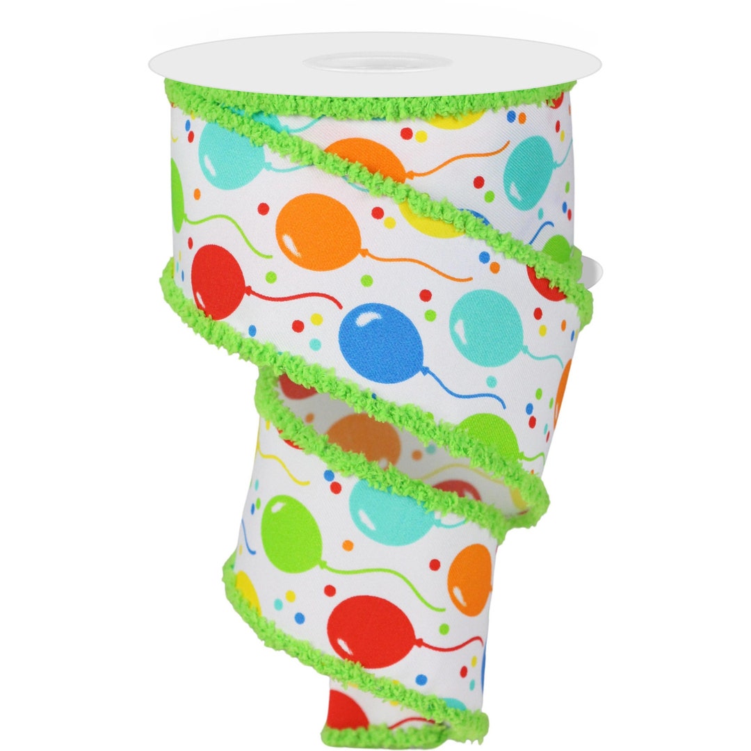 2.5in Party Balloons Ribbon: Primary Colors - Etsy