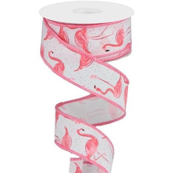Flamingo Ribbon Wired - Etsy
