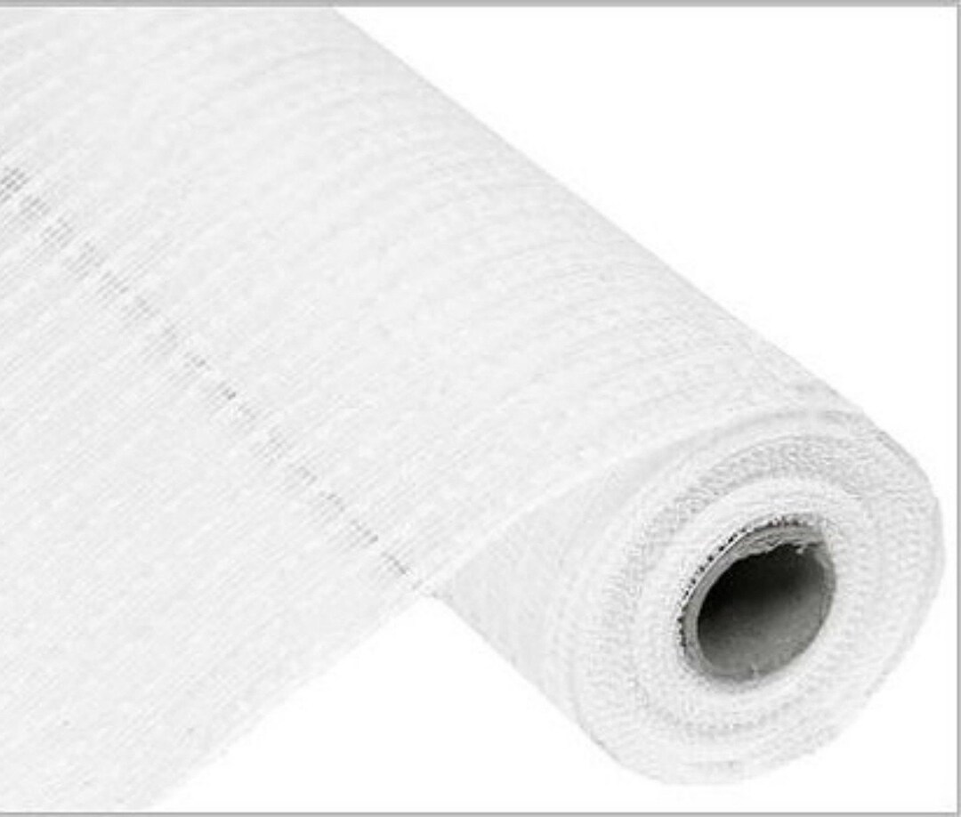 10in Snowdrift Deco Mesh: White (10 Yards) - Etsy