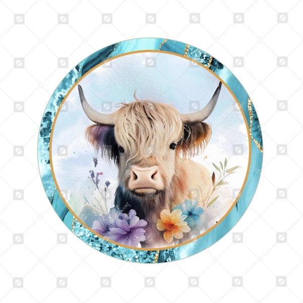 Cow Round Sign - Etsy
