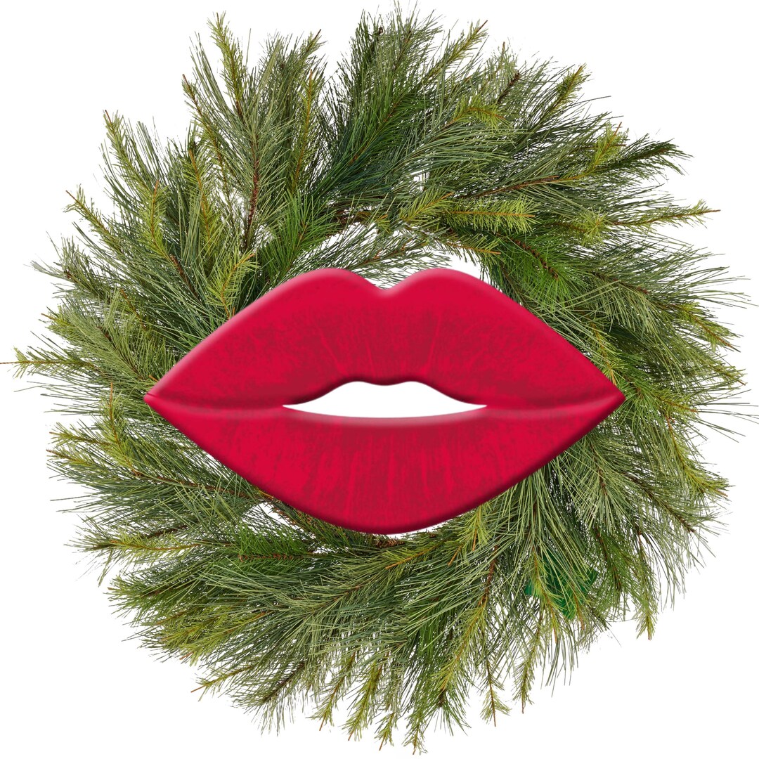 12in Metal Embossed Hanger: Red Lips - Etsy