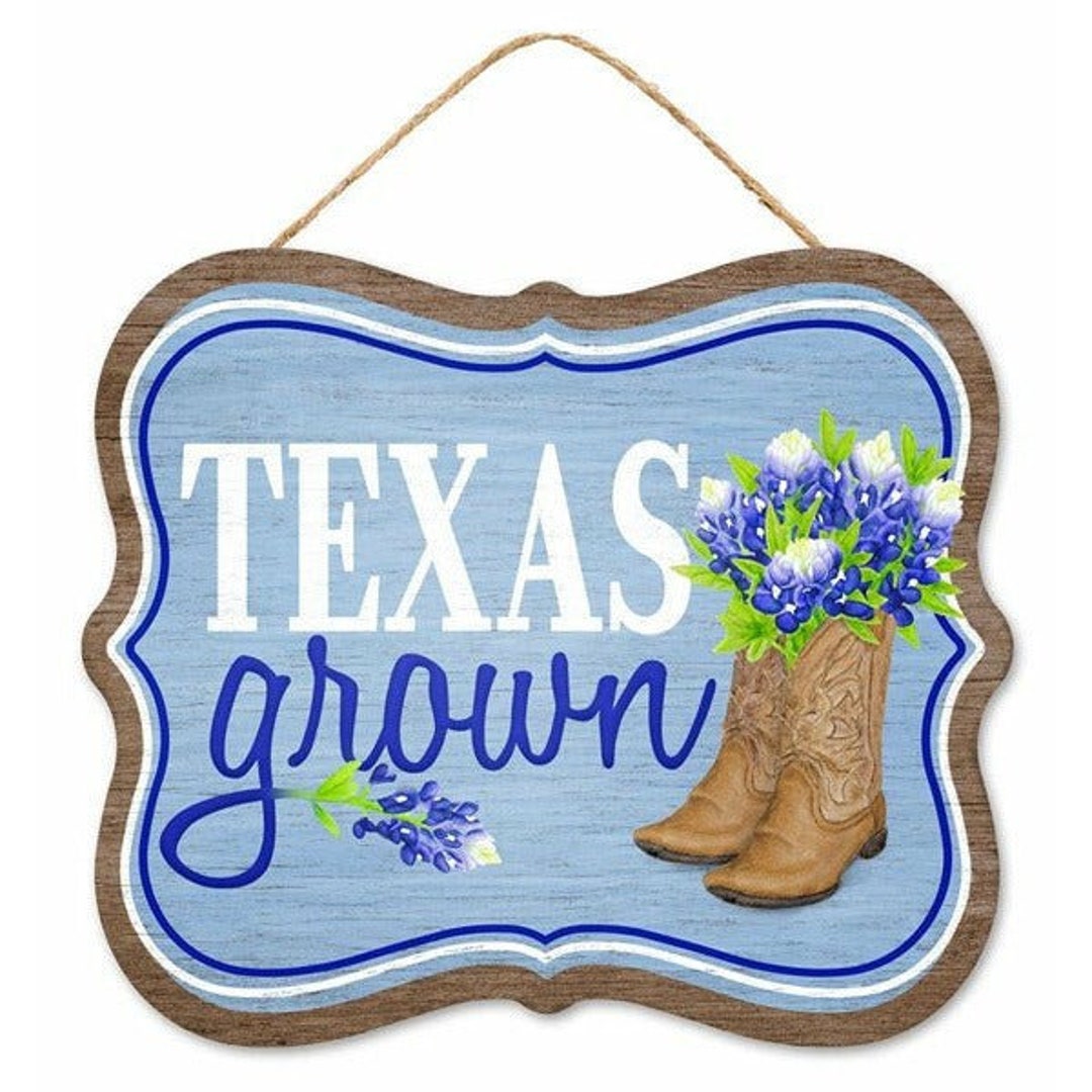 10in Wooden Sign: Texas Grown Sign - Etsy