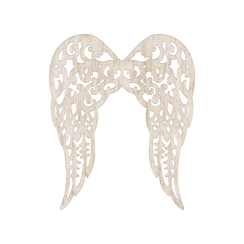 24in Metal Filigree Angel Wings: Antique Cream - Etsy