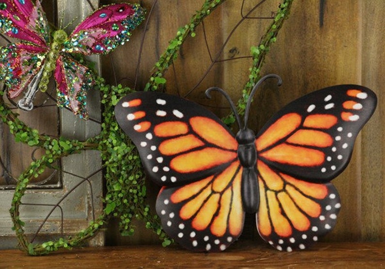 12in Metal Embossed Butterfly: Monarch - Etsy