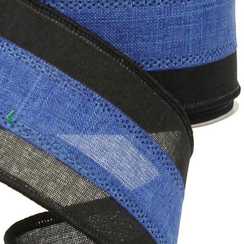 2.5in Police Support Ribbon: Black & Blue (10 Yards) - Etsy