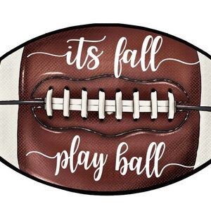 It's Fall Play Ball Football Sign Wreath Enhancement - Etsy