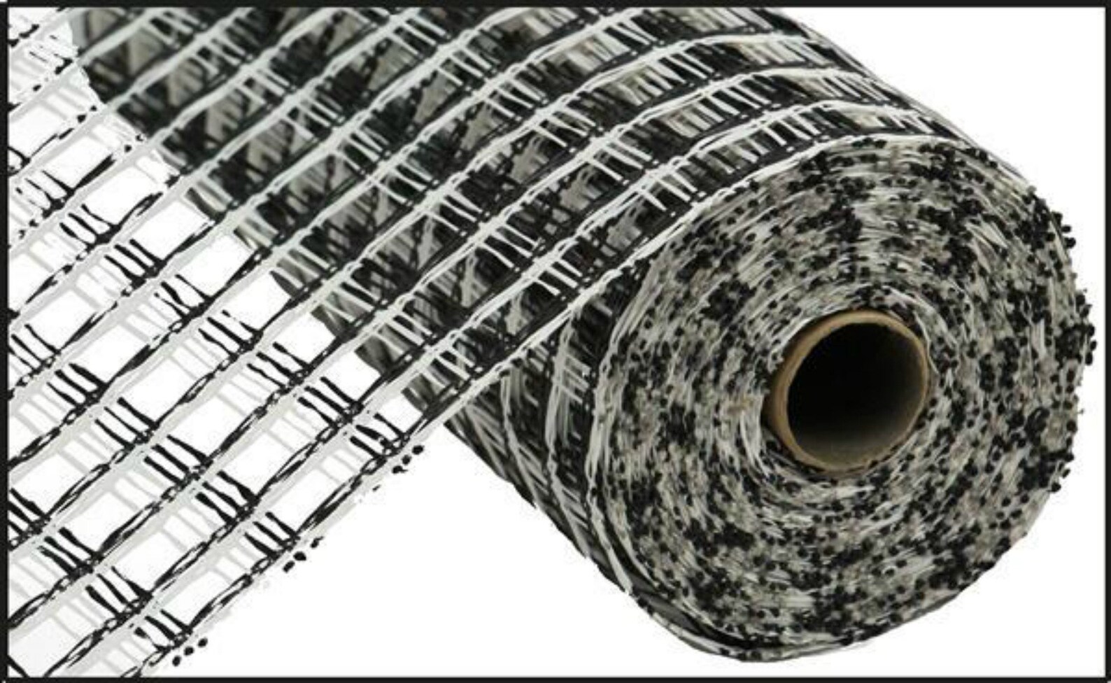 10 Poly Burlap Check Mesh: Black & White | Etsy