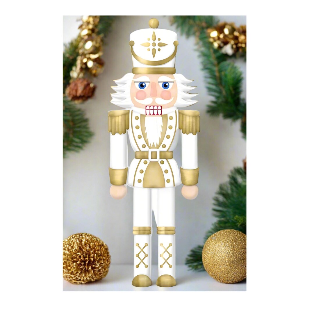 12in Metal Embossed Nutcracker: Gold - Etsy