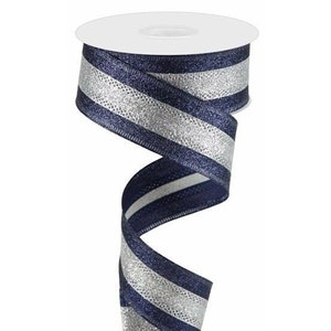 Navy and Silver - Etsy