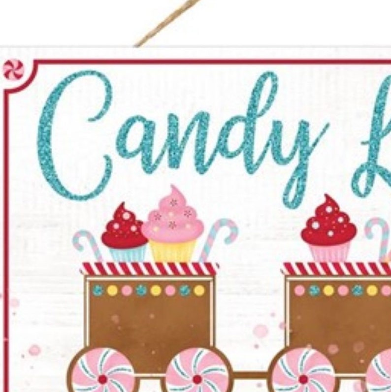 12 Wooden Sign: Candy Lane Express - Etsy
