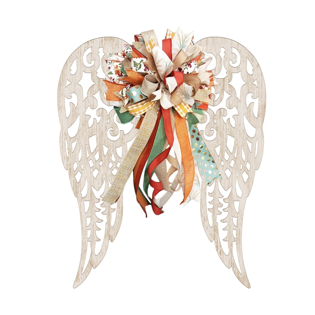17in Metal Filigree Angel Wings: Antique Cream - Etsy