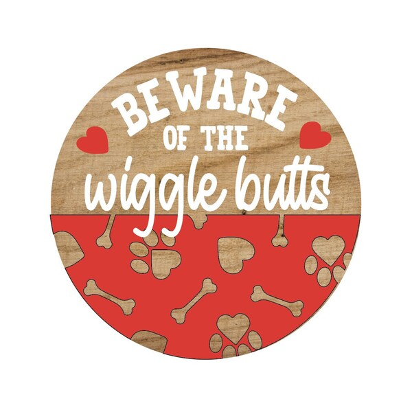Beware of Wiggle Butt Metal Sign - Etsy