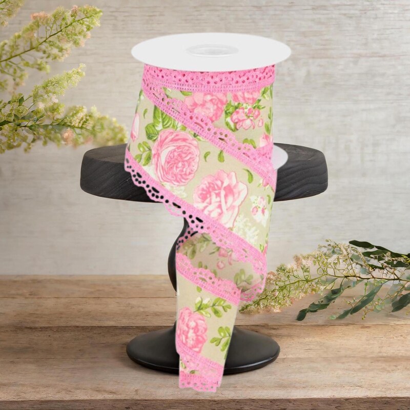 Red Lace Ribbon - Etsy