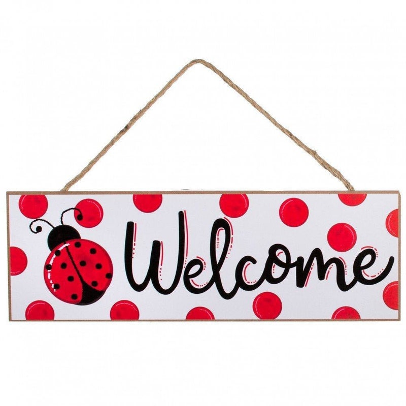 Ladybug Welcome Sign - Etsy