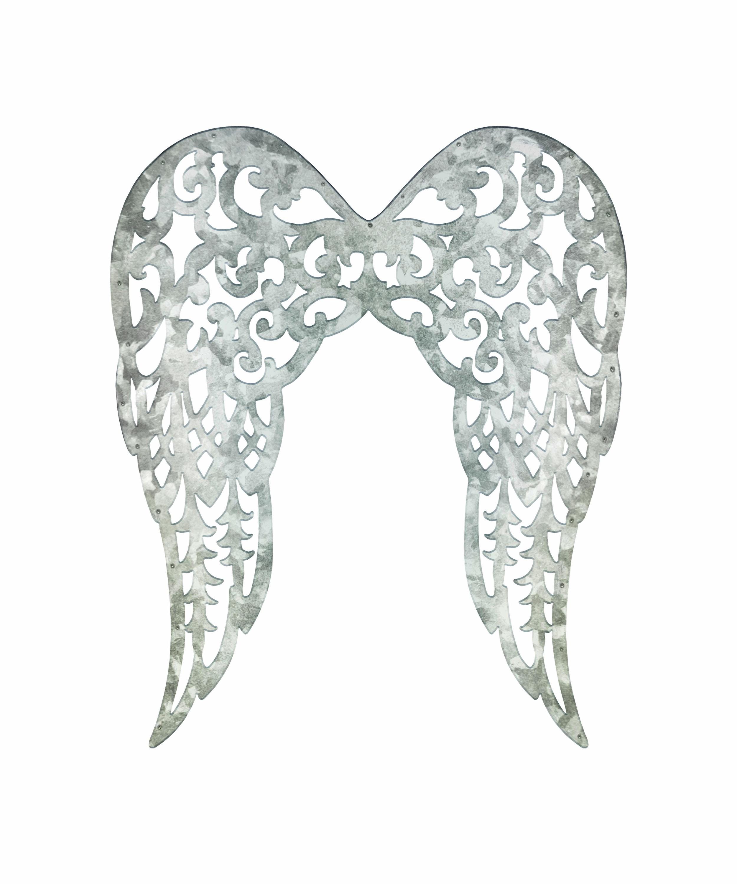 17in Metal Filigree Angel Wings: Acid Wash - Etsy