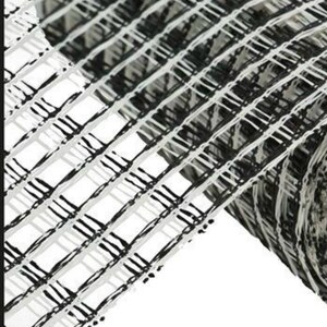 10 Poly Burlap Check Mesh: Black & White - Etsy