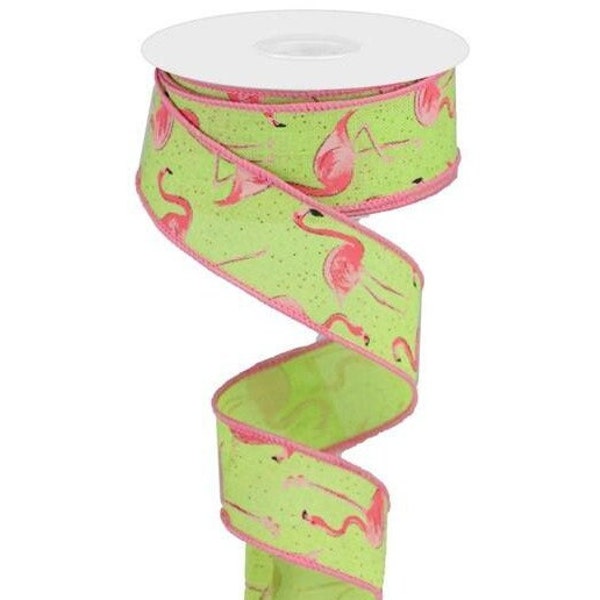 Flamingo Ribbon Wired - Etsy