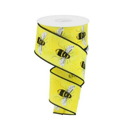 2.5 Honey Bee Royal Ribbon: White 10 Yards - Etsy