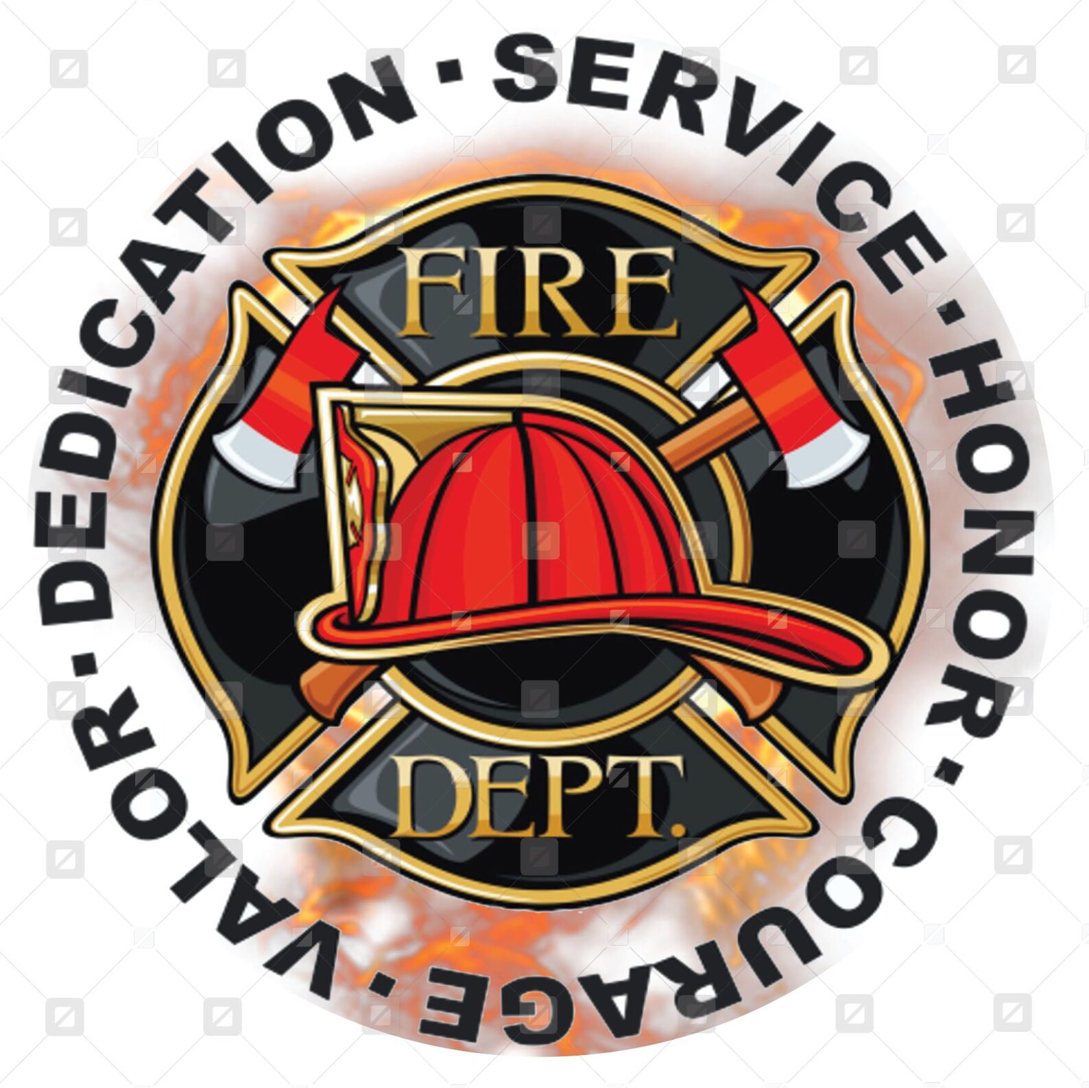 Firefighter Honor Courage Valor Round Sign Wreath - Etsy