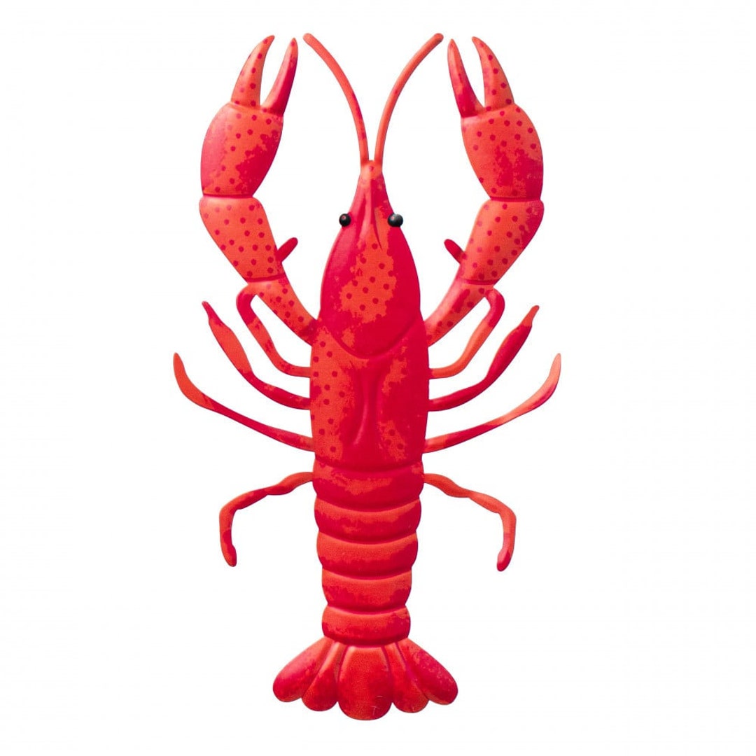 14in Metal Crawfish Sign: Red - Etsy