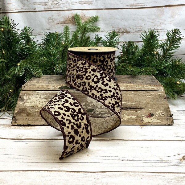 Leopard Ribbon - Etsy