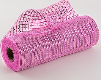 Pink Deco Mesh | Etsy