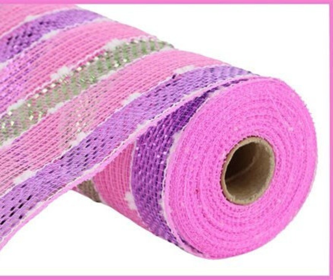 10.5in Puff Ball Wide Stripe Mesh: Light Pink 10 Yards - Etsy