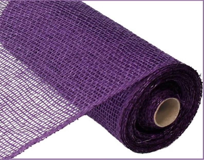10in Poly Burlap Mesh: Purple - Etsy